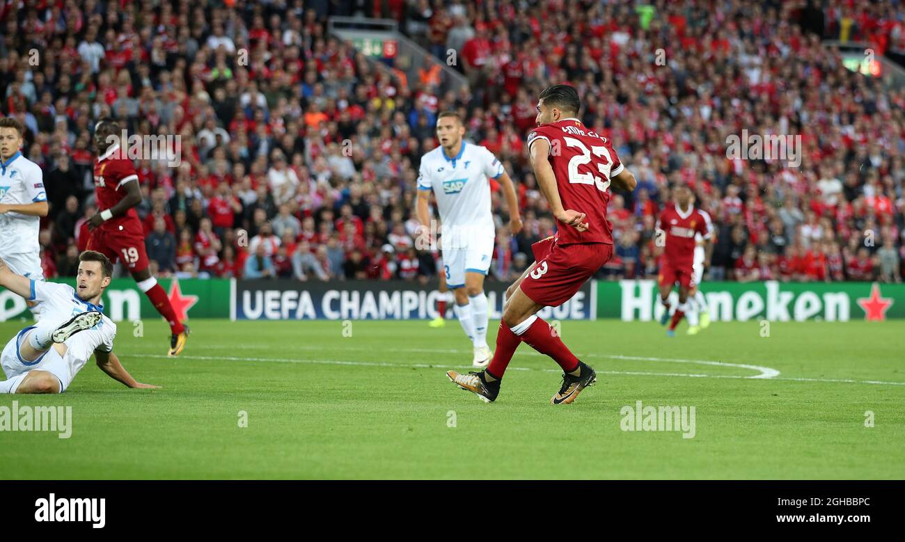 Liverpool champions league goal anfield hi-res stock photography and ...