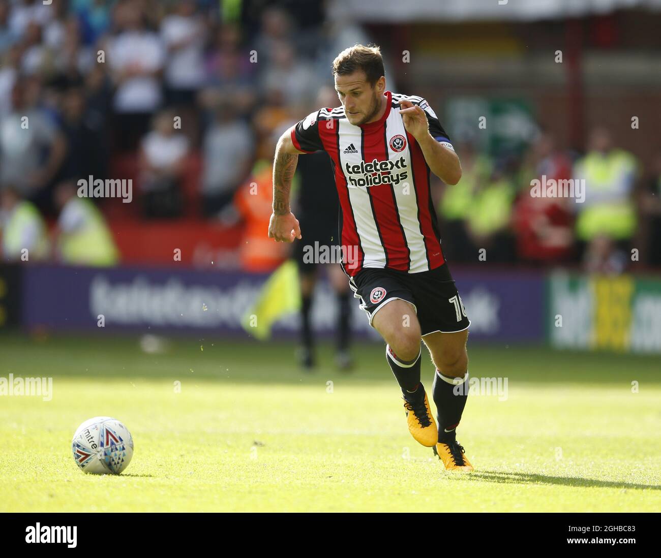 Billy Sharp of Sheffield Utd during the Championship match at Bramall ...