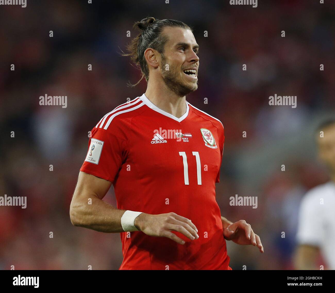 Gareth Bale of Wales during the World Cup Qualifying Group D match at ...