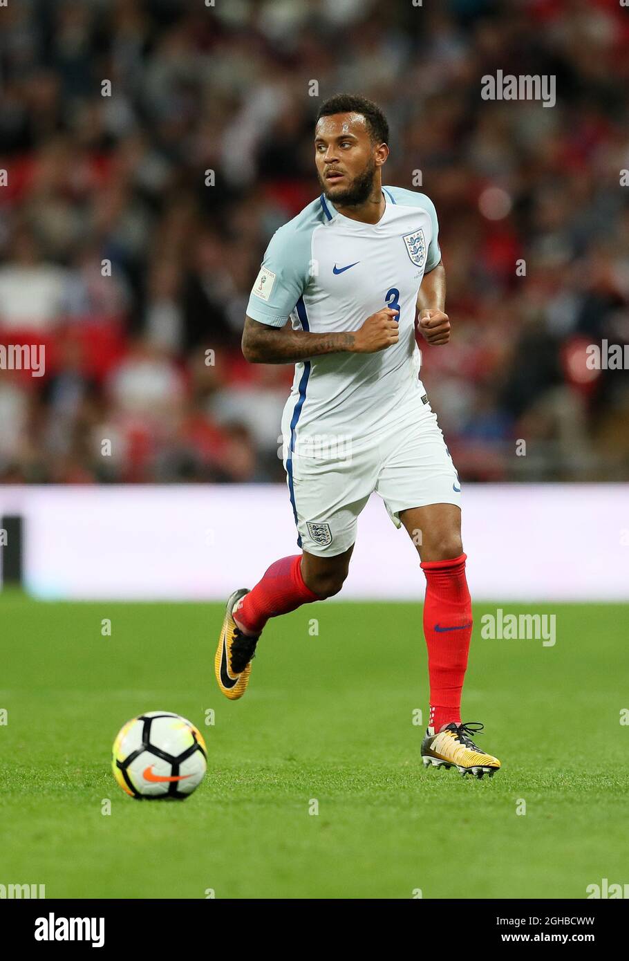 England's Ryan Bertrand in action during the World Cup Qualifier match ...