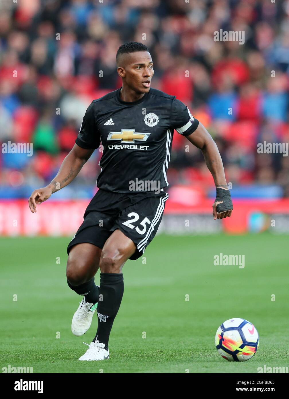 Manchester United's Antonio Valencia in action during the premier ...