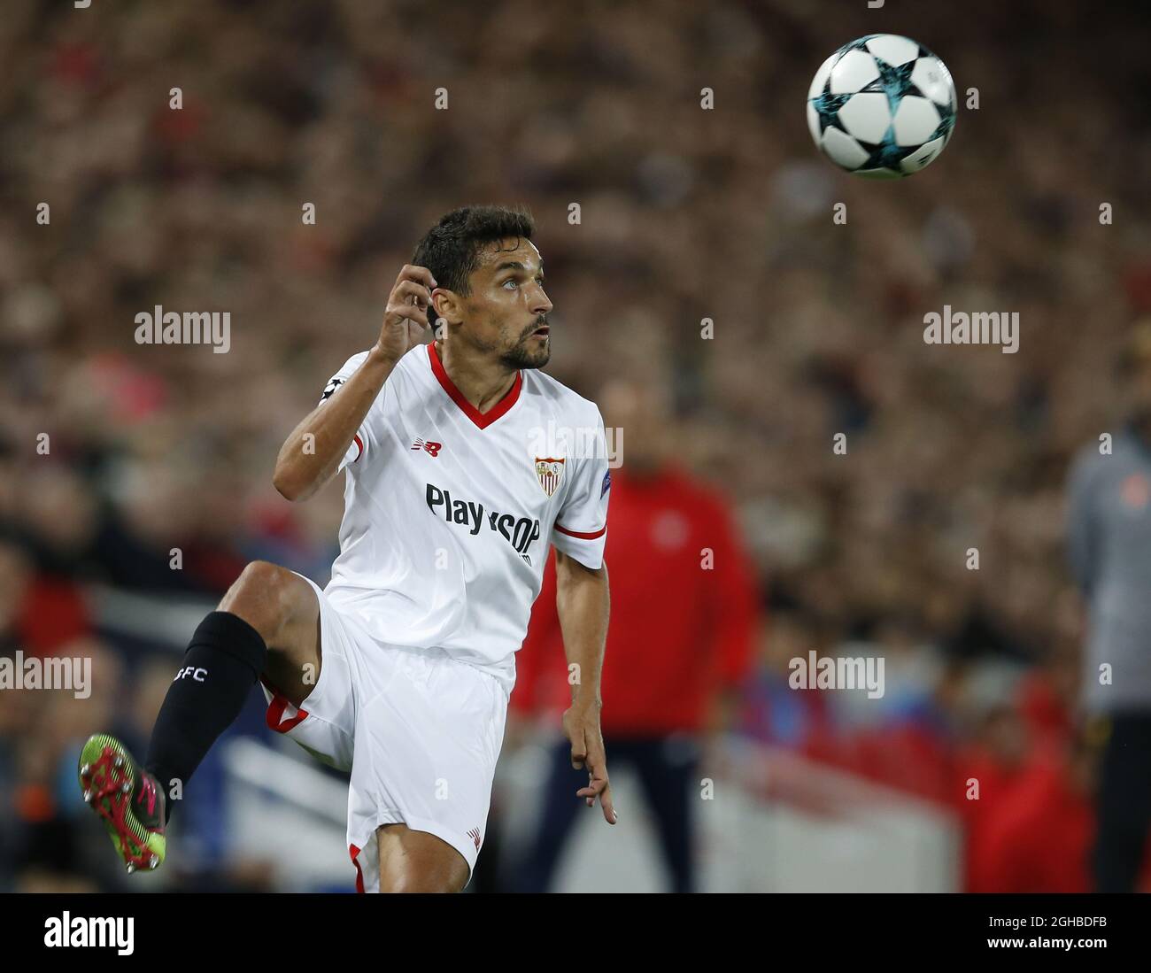 Jesus Navas of Sevilla during the Champions League Group E match at the ...