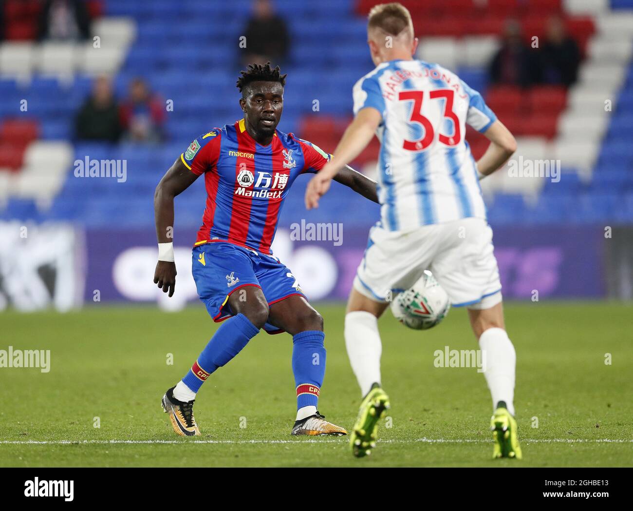 Crystal Palace's Pape Souare in action during the Carabao cup match at ...