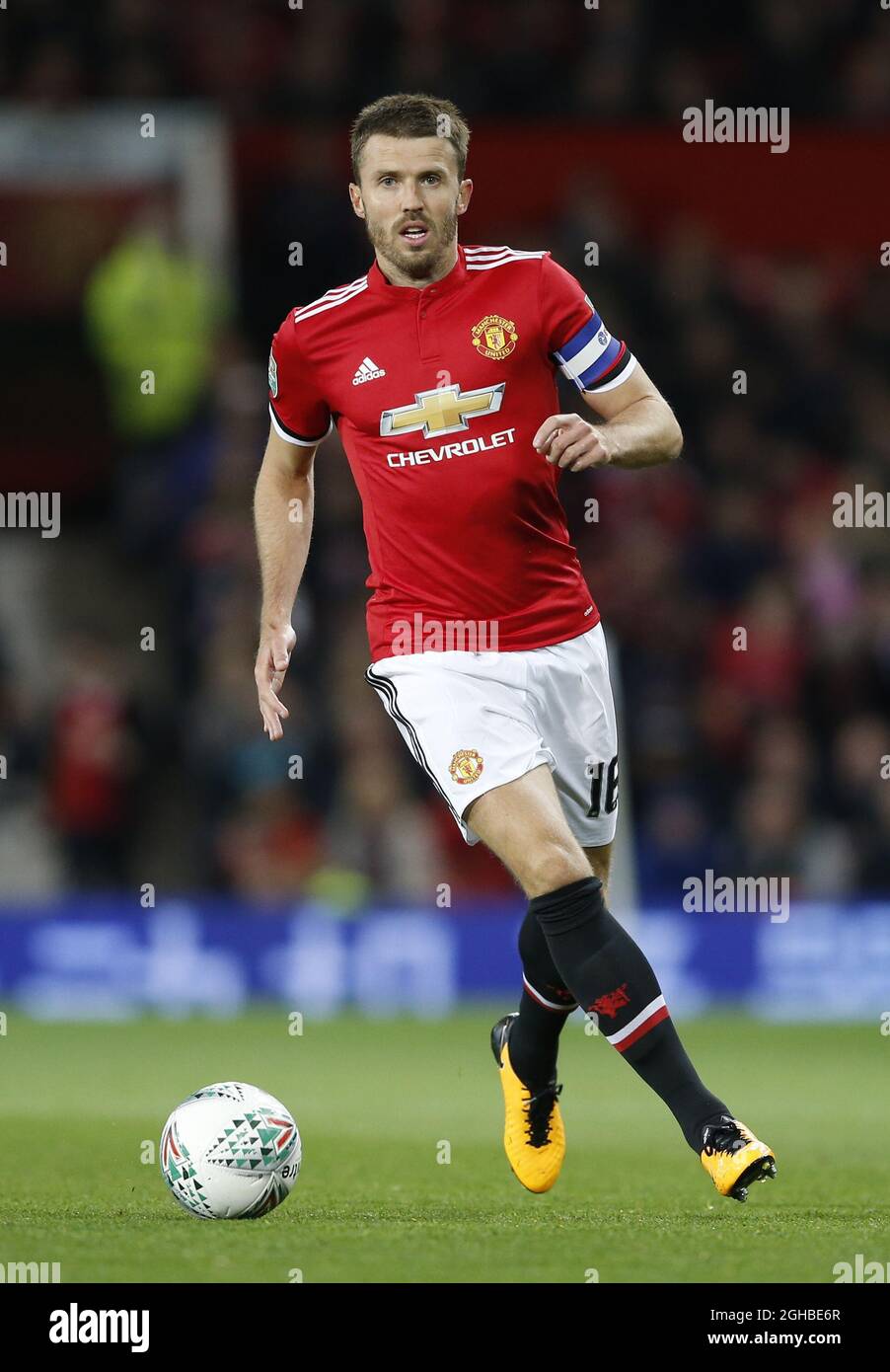 Michael Carrick of Manchester United during the Carabao Cup Third Round ...