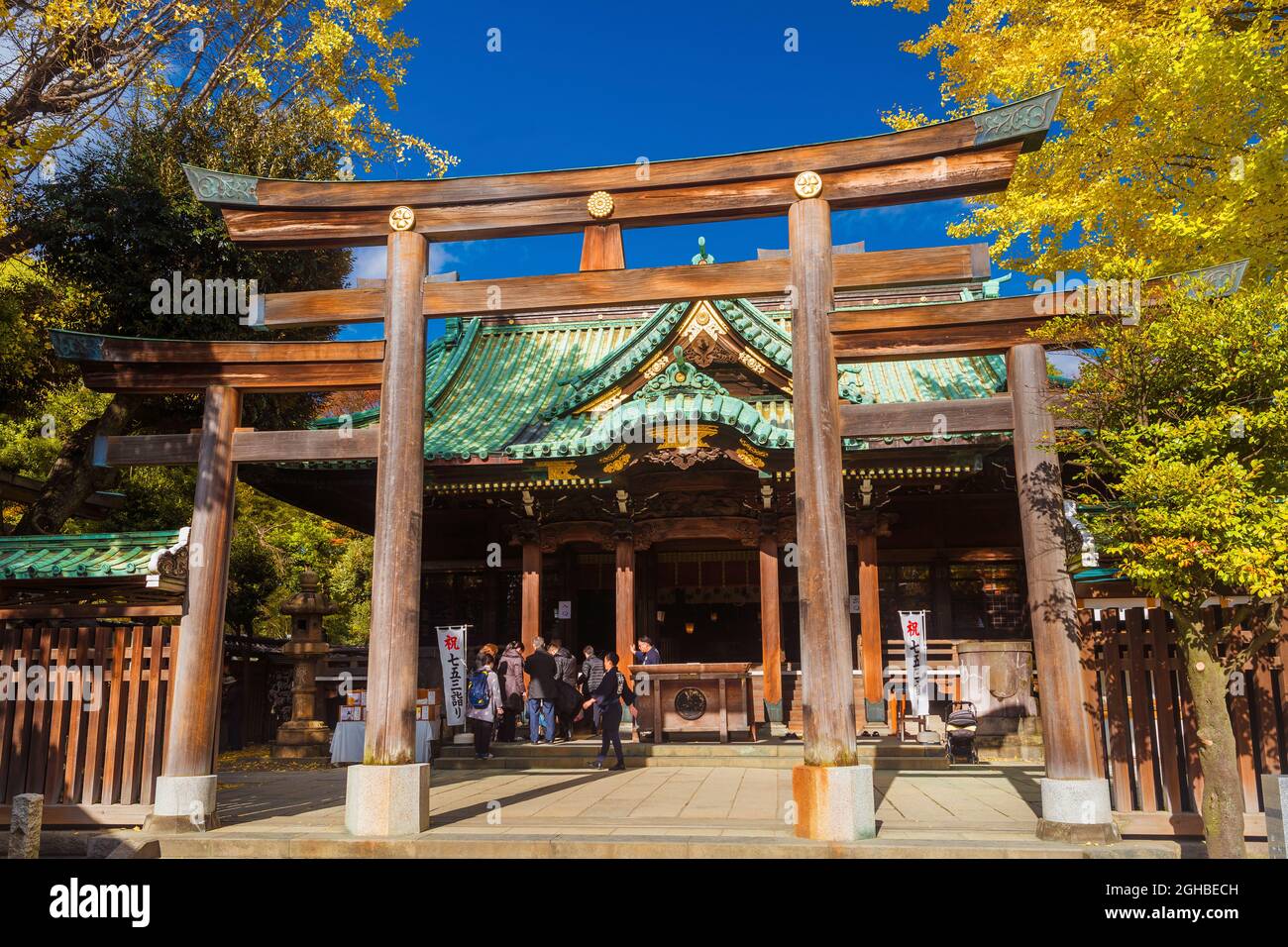 Shichi-Go-San ( "Seven-Five-Three") Festival Celebration at Ushijima ...