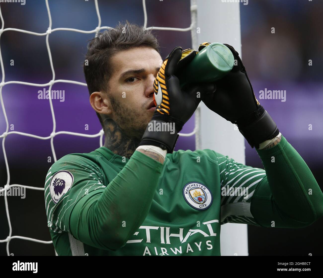 Ederson of Manchester City during the premier league match at the ...