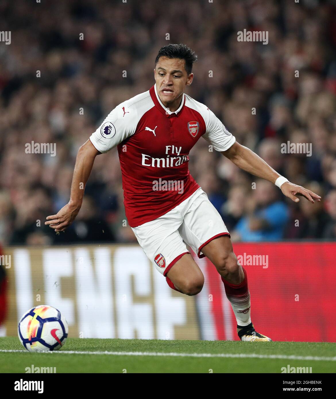Arsenal's Alexis Sanchez in action during the premier league match at ...