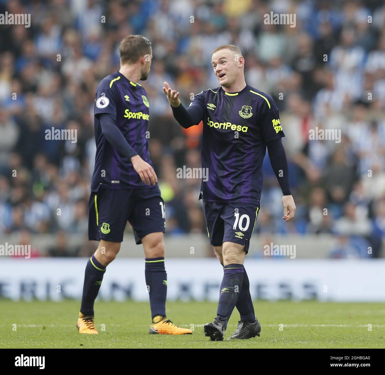 Wayne Rooney of Everton during the premier league match at the American ...