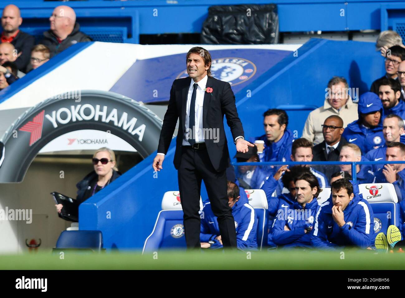 Chelsea Manager Antonio Conte during the English Premier League match ...