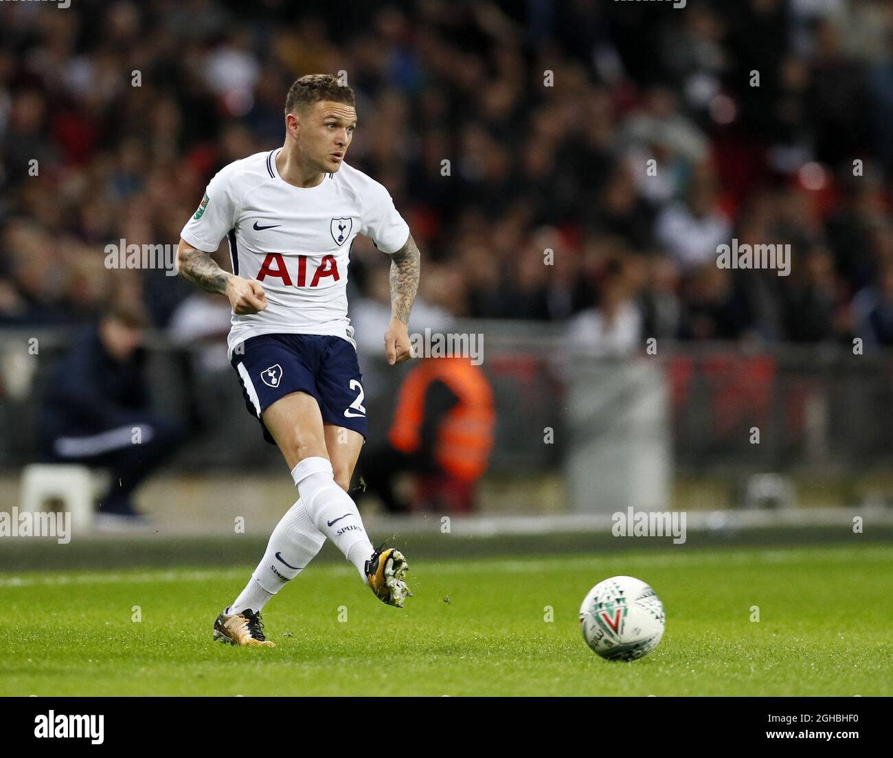 Tottenham's Kieran Trippier in action during the Carabao Cup match at ...