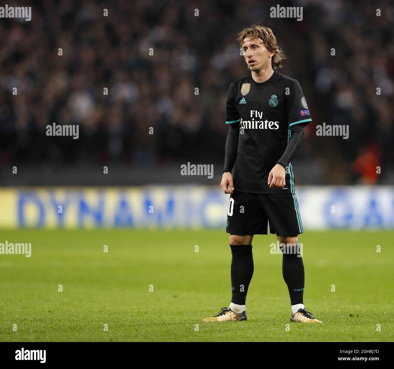 Real Madrid's Luka Modric in action during the Champions League Group H ...