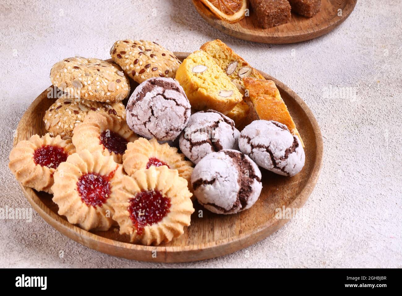 sweets cookies for dessert, on the table Stock Photo - Alamy