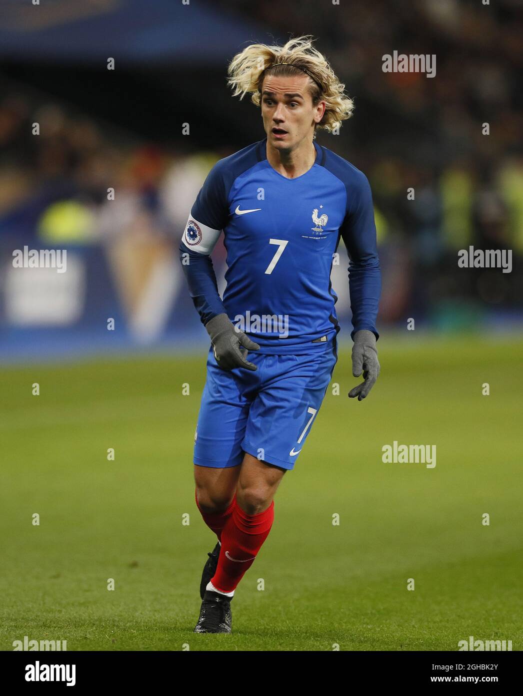 France's Antoine Griezmann in action during the International friendly ...