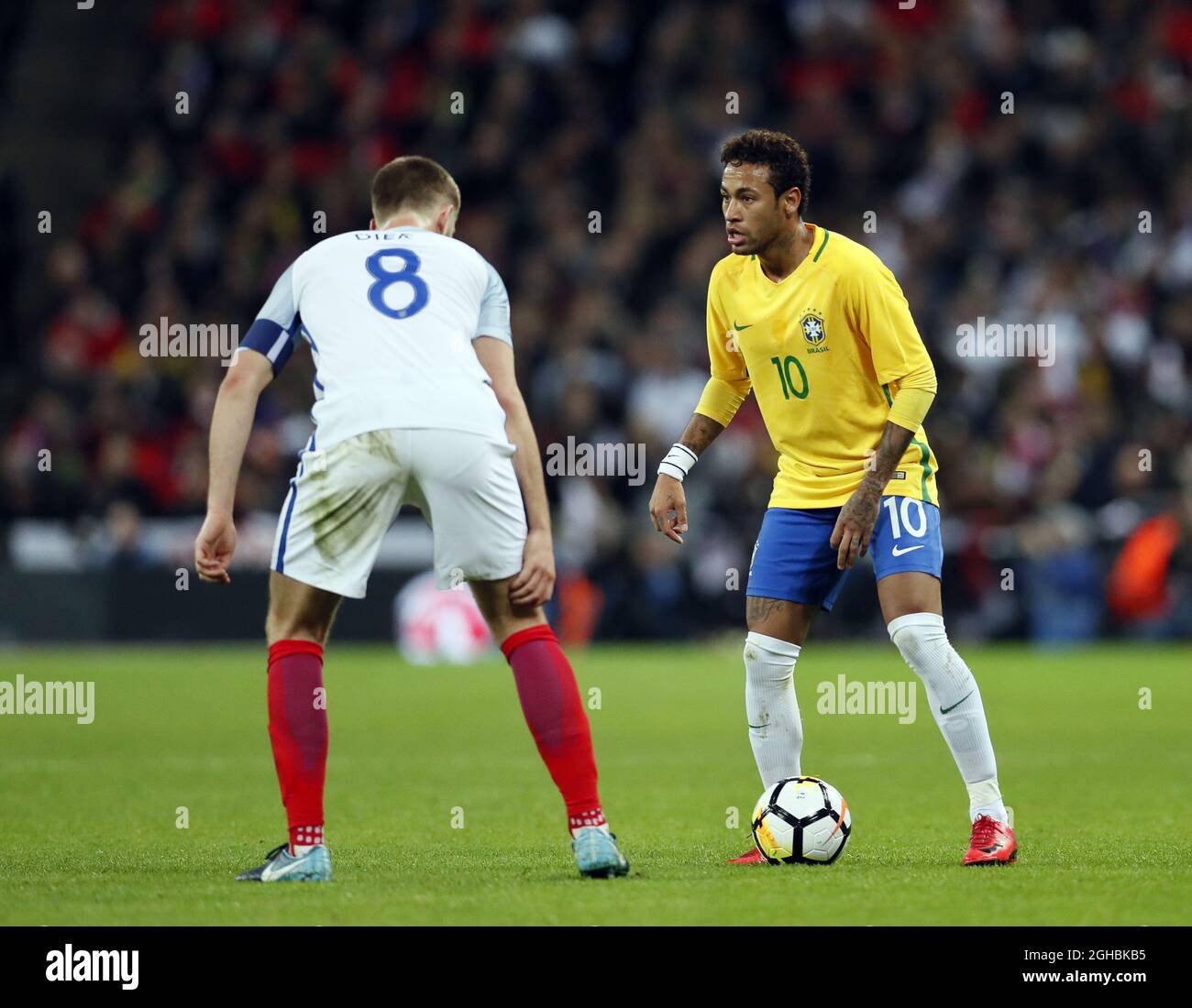 Brazil's Neymar in action during the International friendly match at ...