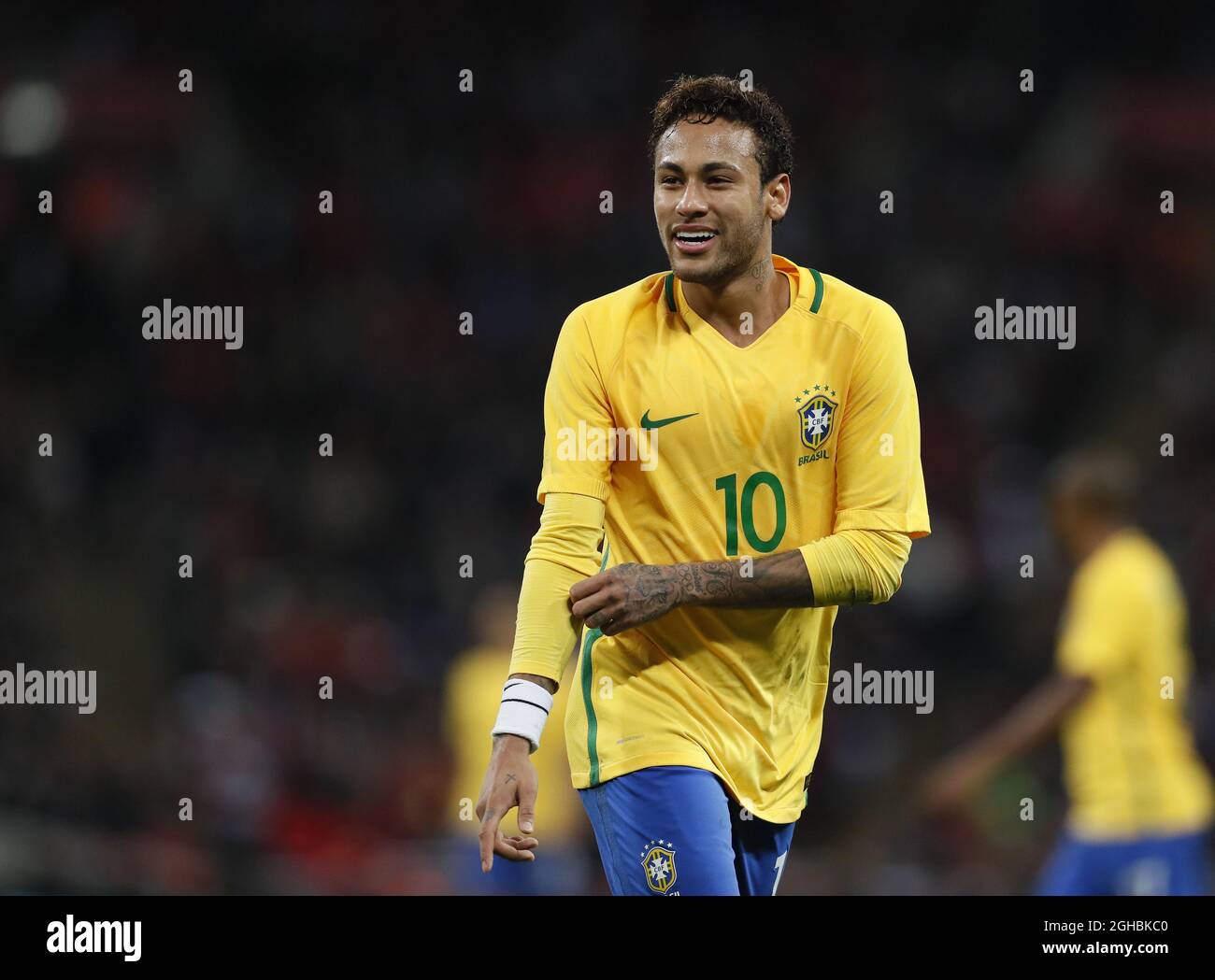 Brazil's Neymar in action during the International friendly match at ...