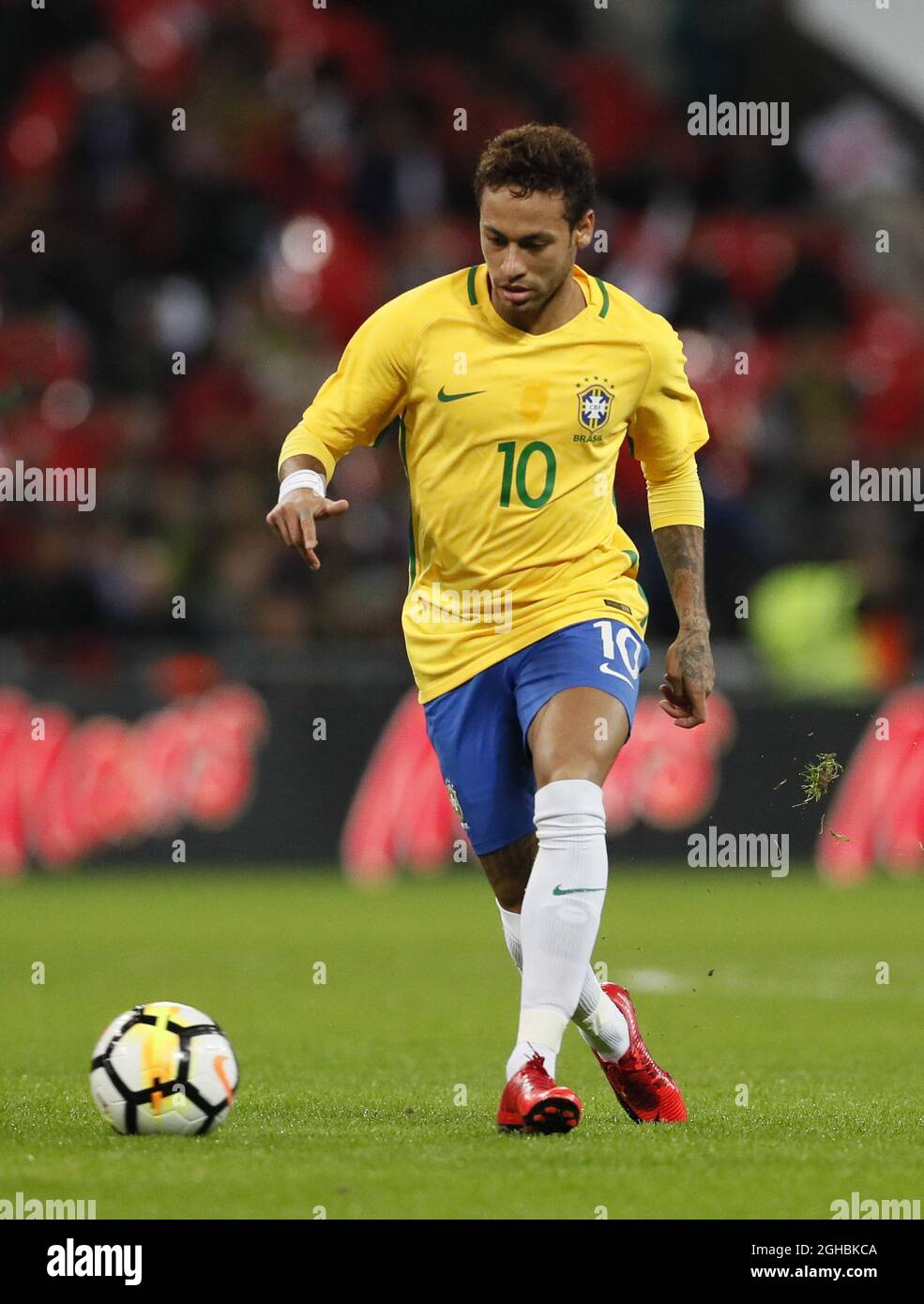 Brazil's Neymar in action during the International friendly match at ...
