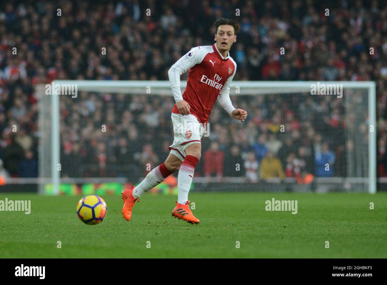 Mesut Ozil of Arsenal during the premier league match between Arsenal ...