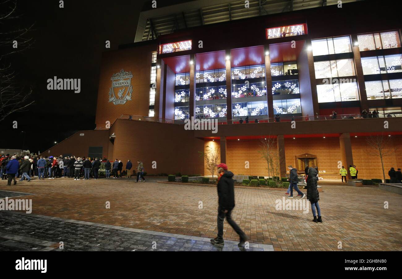 Anfield stadium night hi-res stock photography and images - Alamy