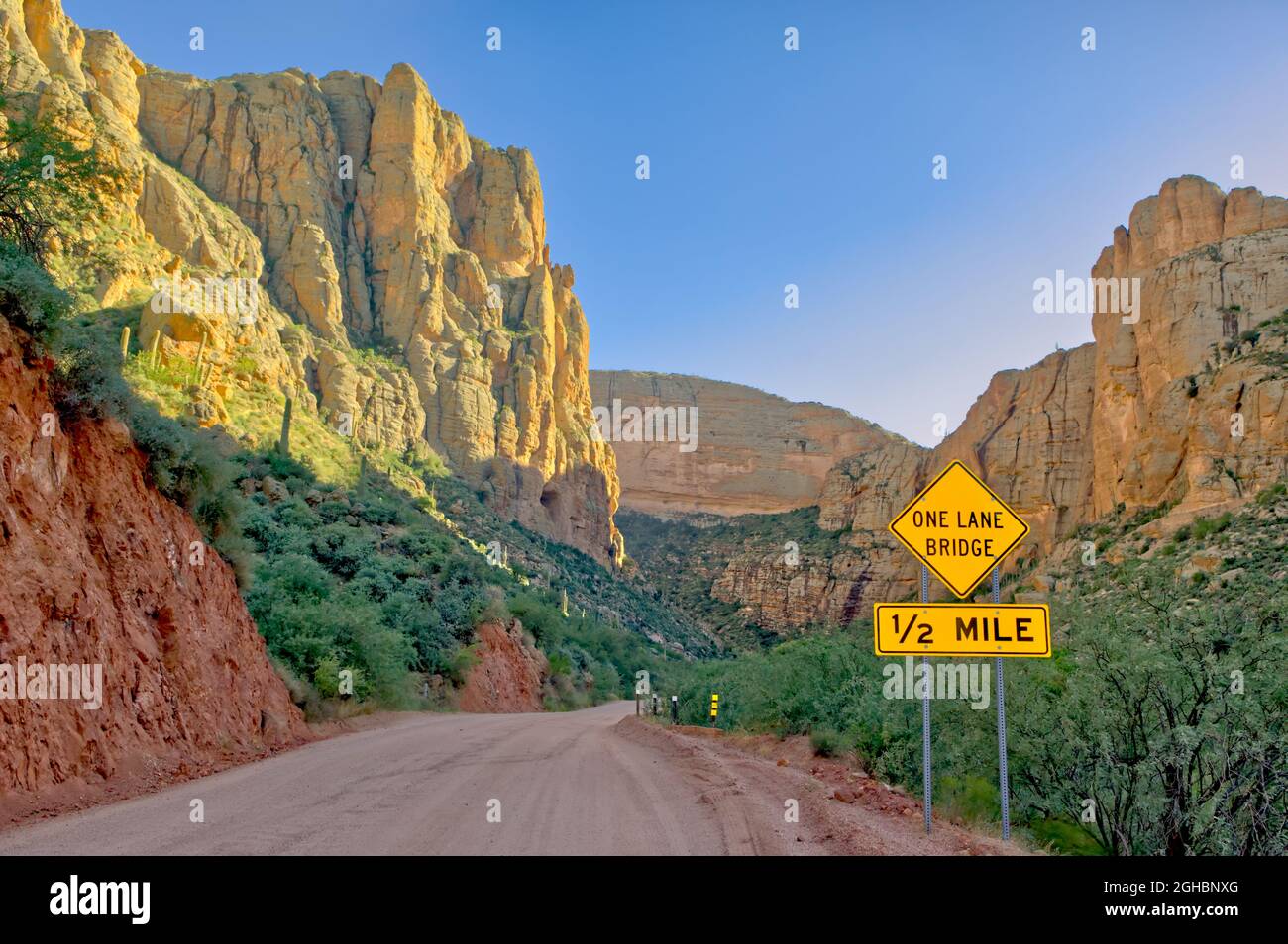 The historic road known as State Route 88 in Arizona. Also known as ...