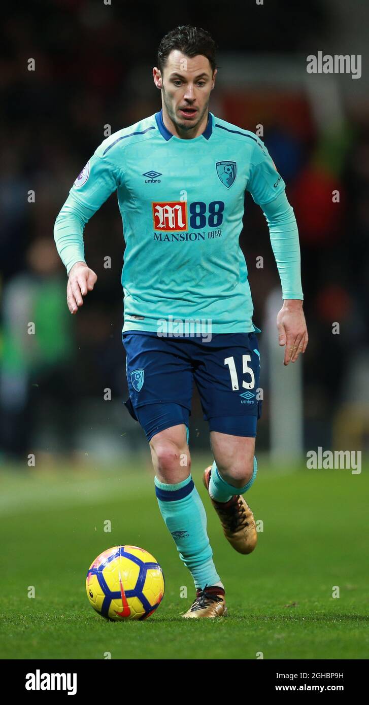 Adam Smith of Bournemouth during the premier league match at the Old ...