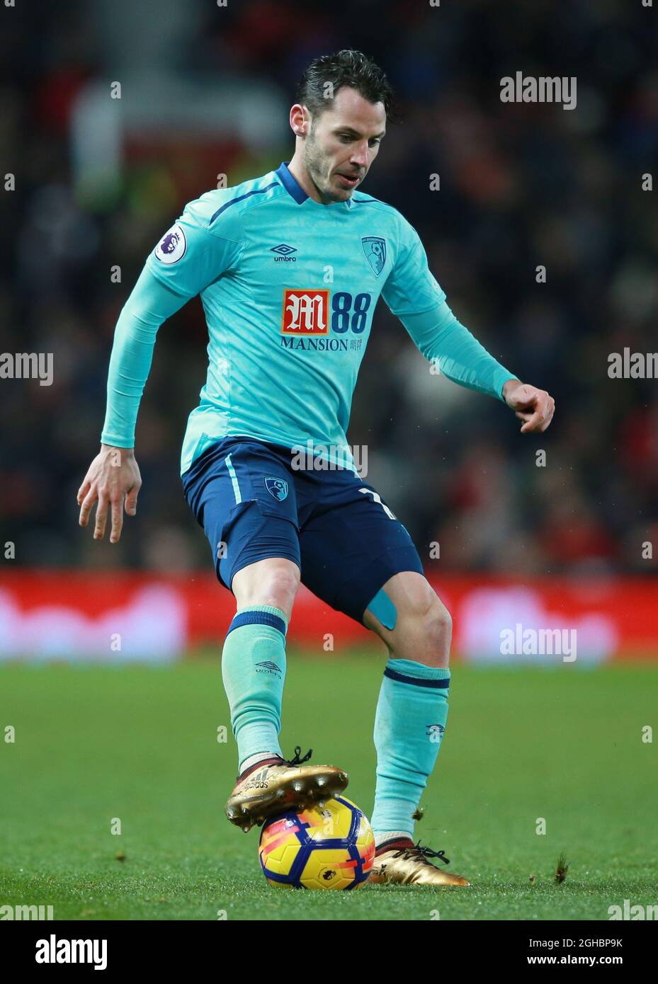 Adam Smith of Bournemouth during the premier league match at the Old ...