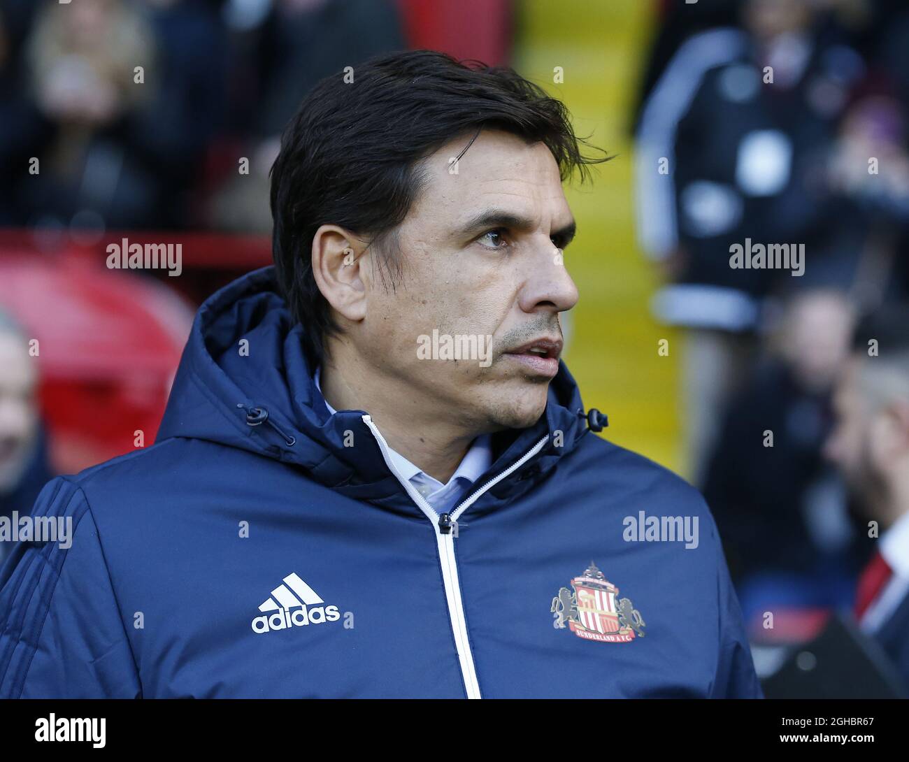 Chris Coleman manager of Sunderland during the Championship match at ...