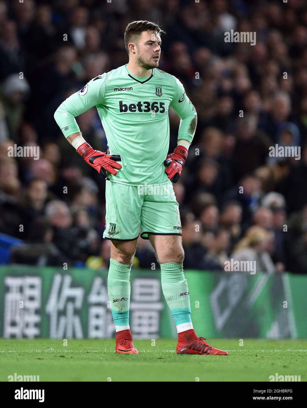 Stoke city goalkeeper jack butland hi-res stock photography and images ...