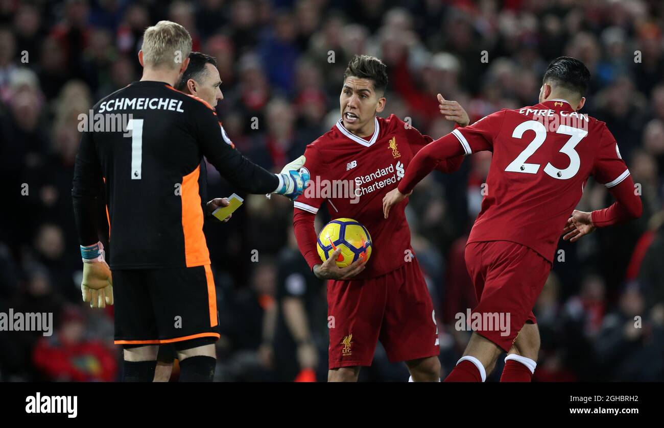 Referee Neil Swarbrick books Emre Can of Liverpool and Kasper ...
