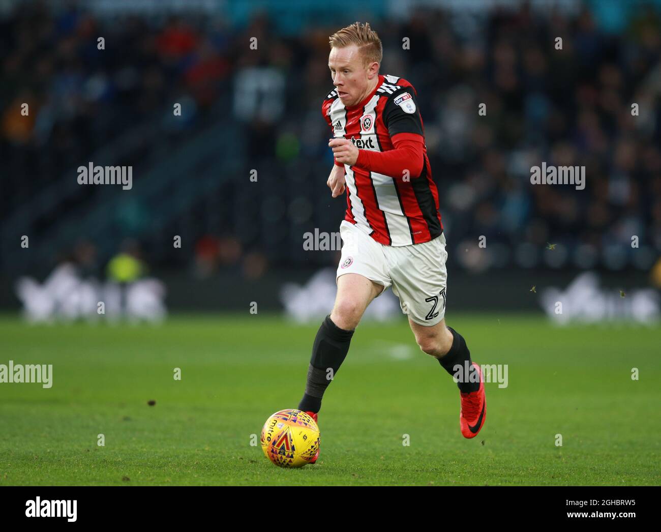 Mark Duffy of Sheffield Utd during the Championship match at the Pride ...