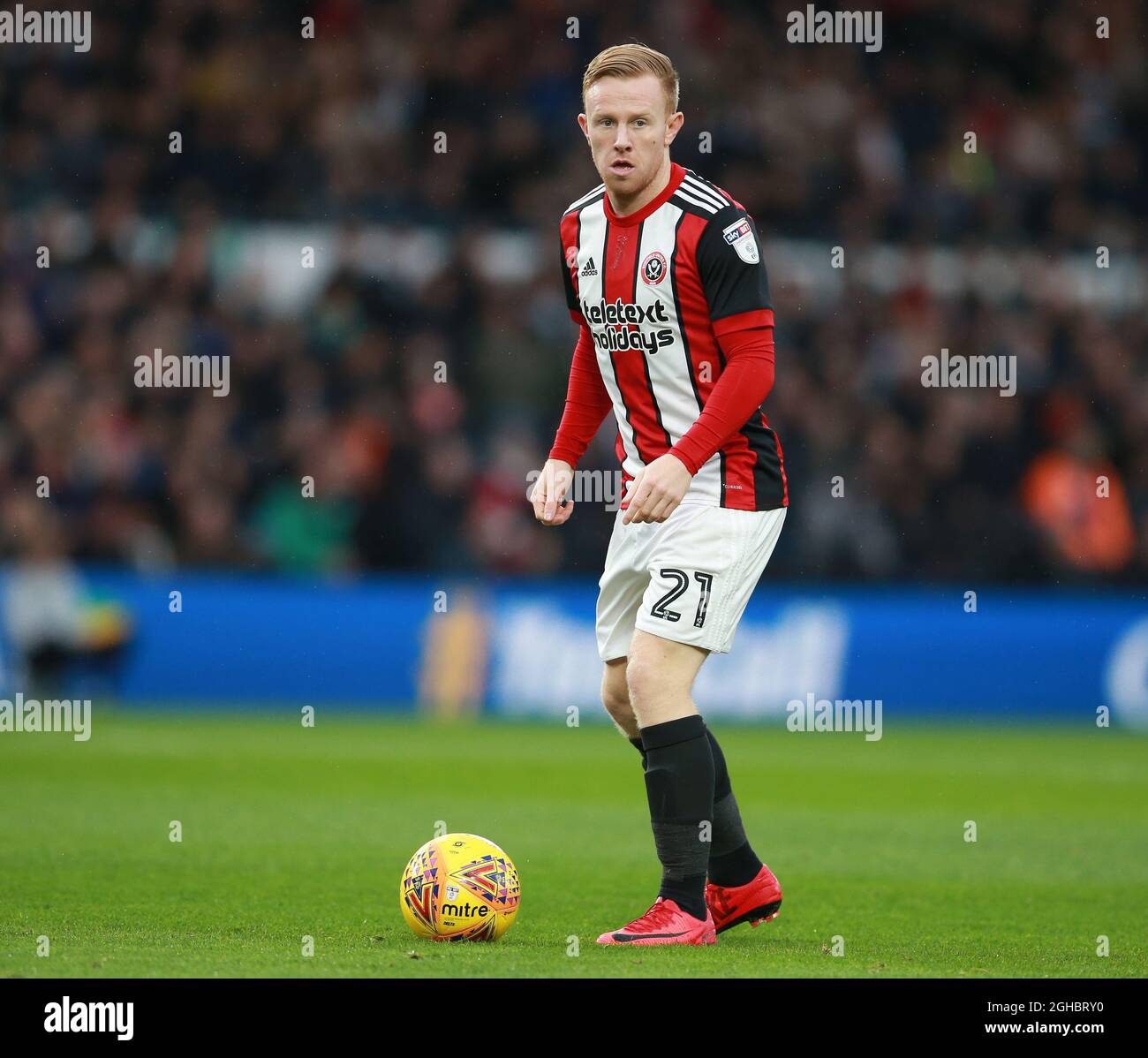Mark Duffy of Sheffield Utd during the Championship match at the Pride ...