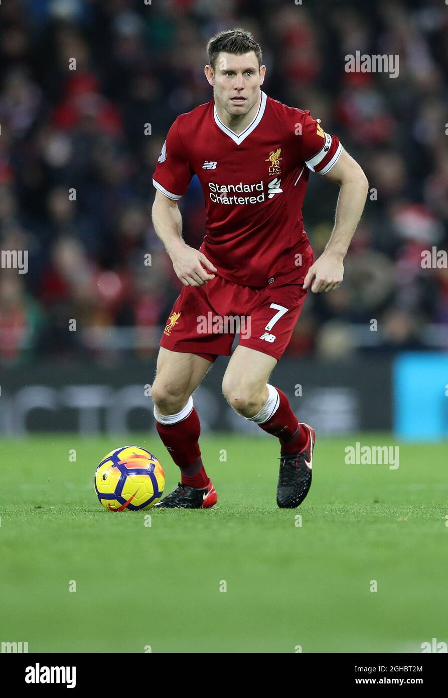 James Milner of Liverpool during the English Premier League match at ...