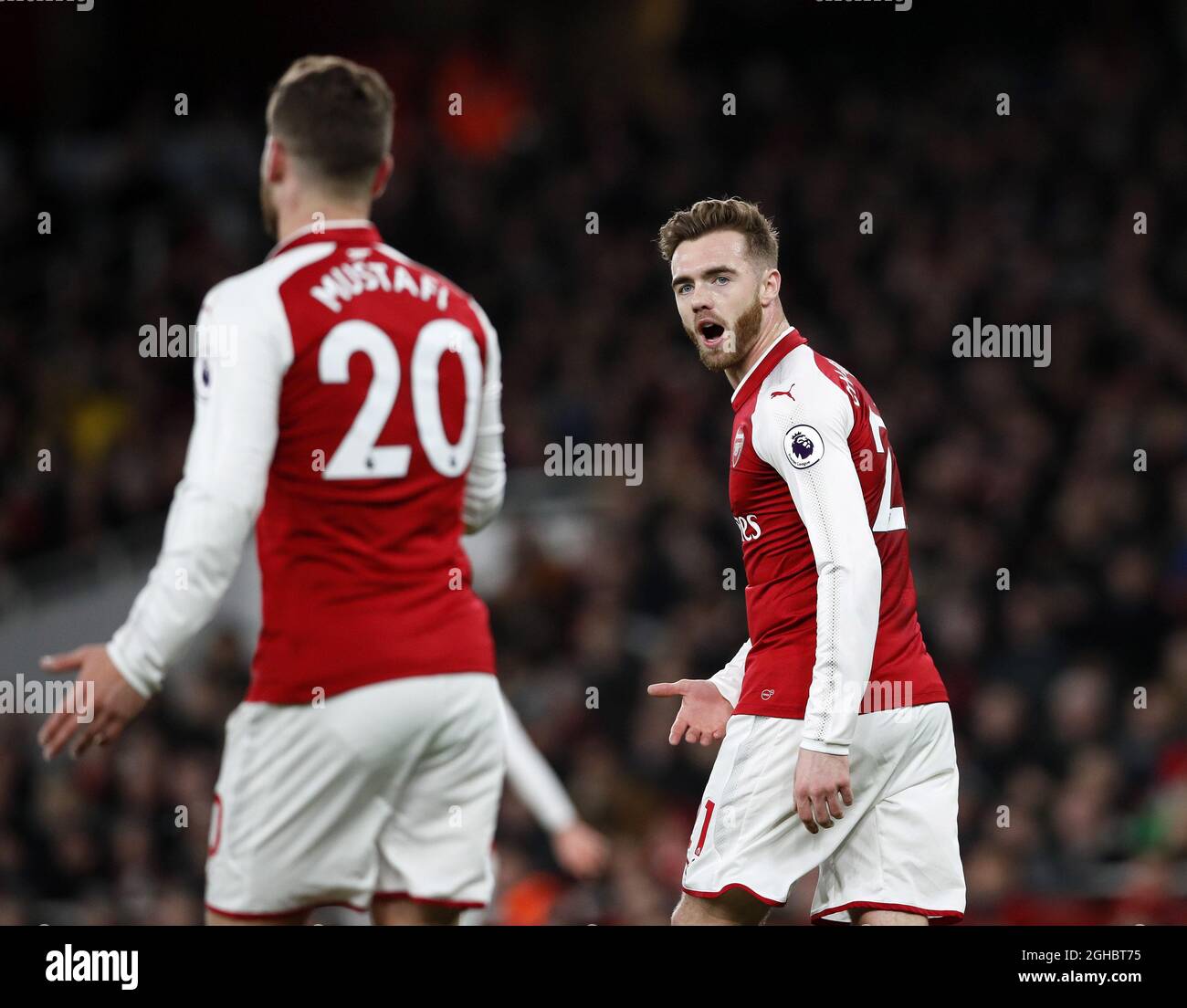 Arsenals Callum Chambers High Resolution Stock Photography and Images ...