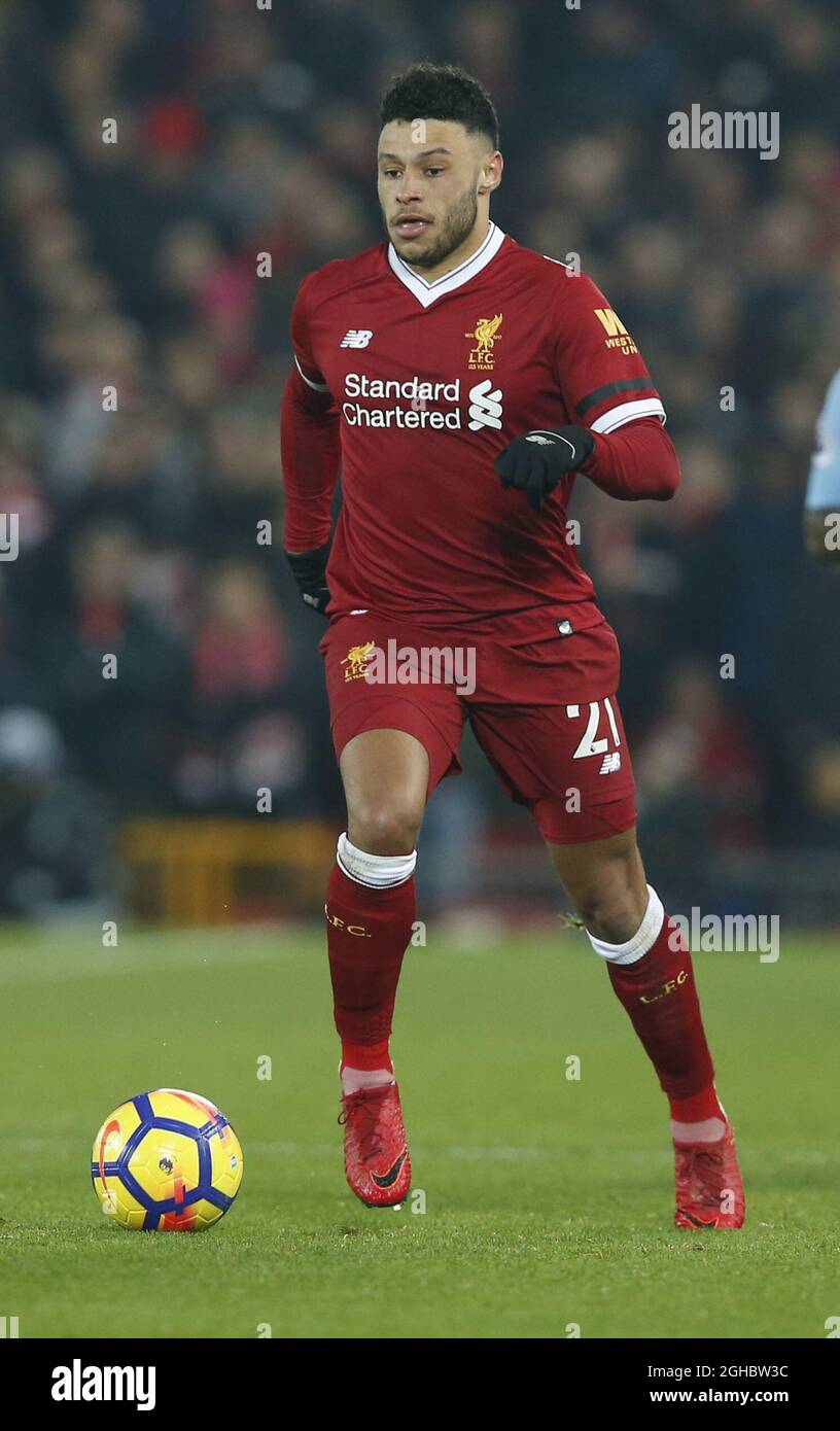 Alex Oxlade-Chamberlain of Liverpool during the premier league match at ...