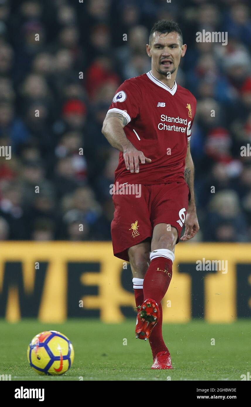 Dejan Lovren of Liverpool during the premier league match at Anfield ...