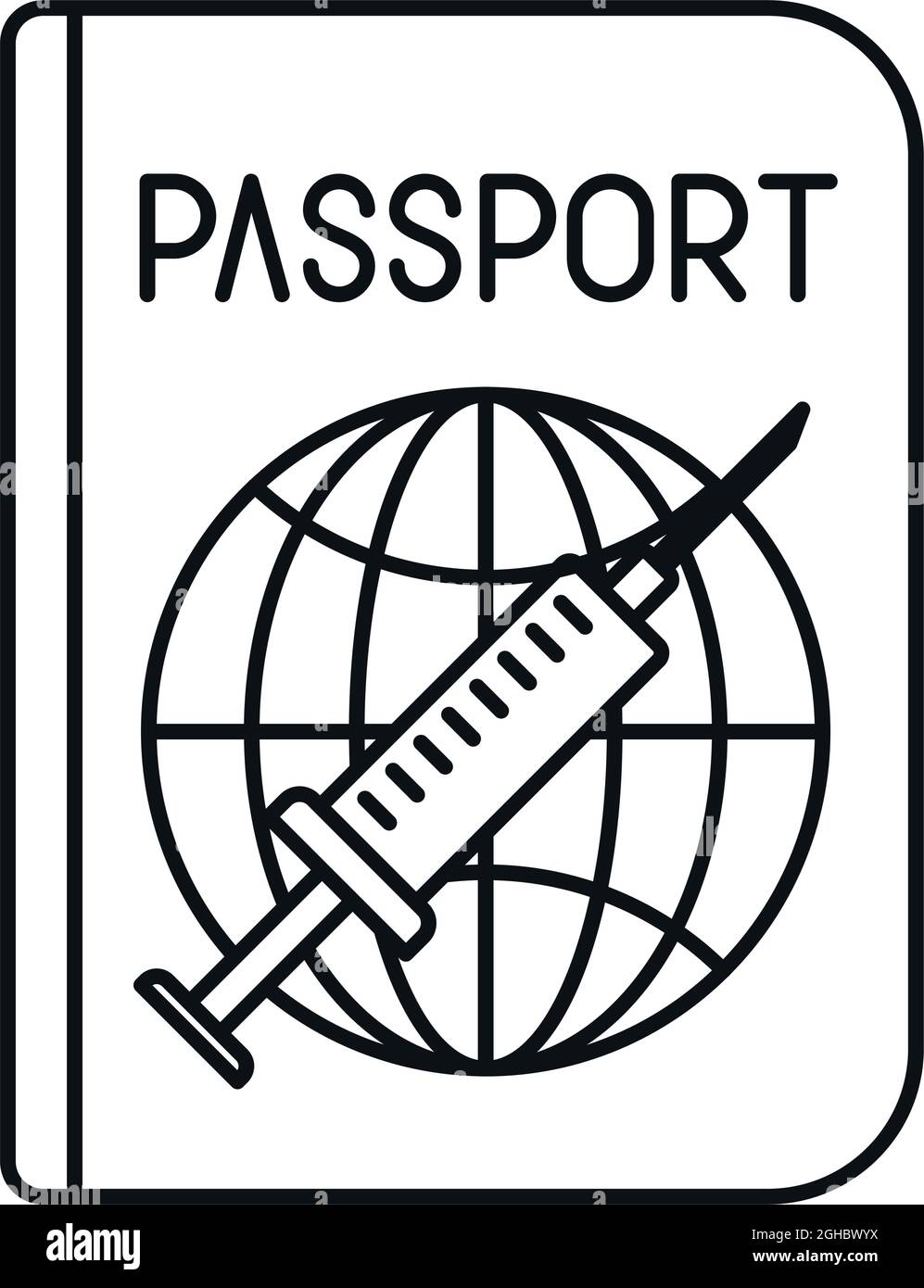 medical passport icon Stock Vector Image & Art - Alamy