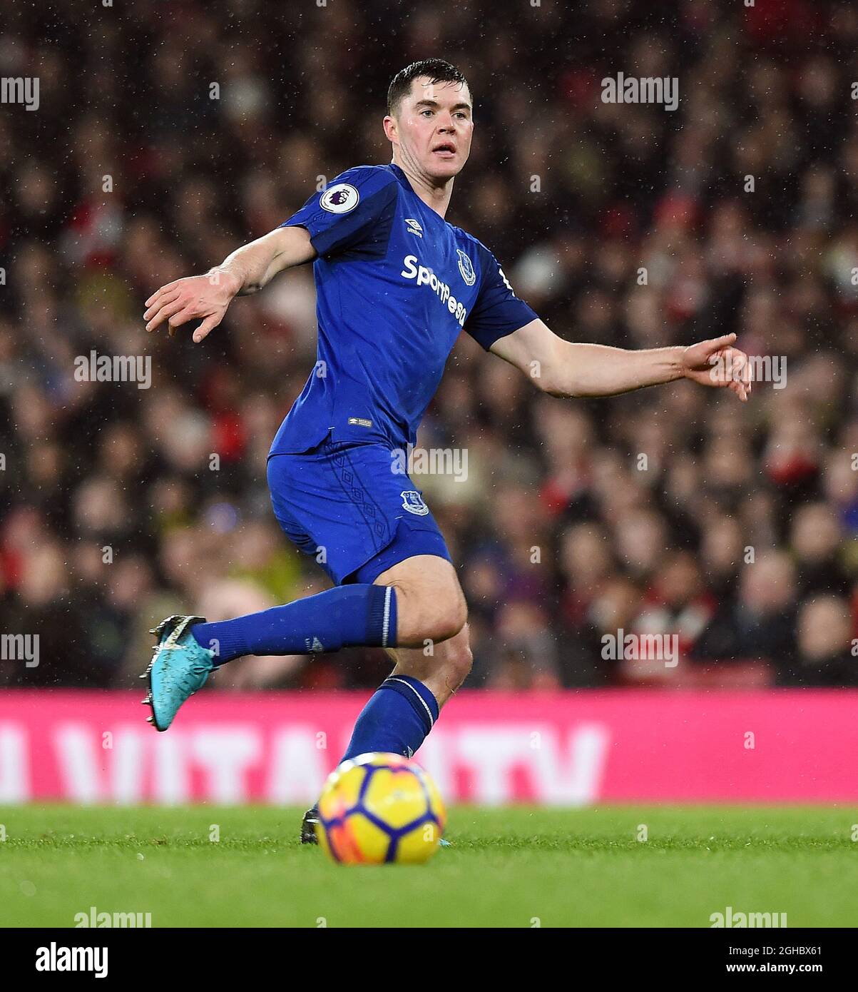 Michael Keane of Everton during the premier league match at the ...