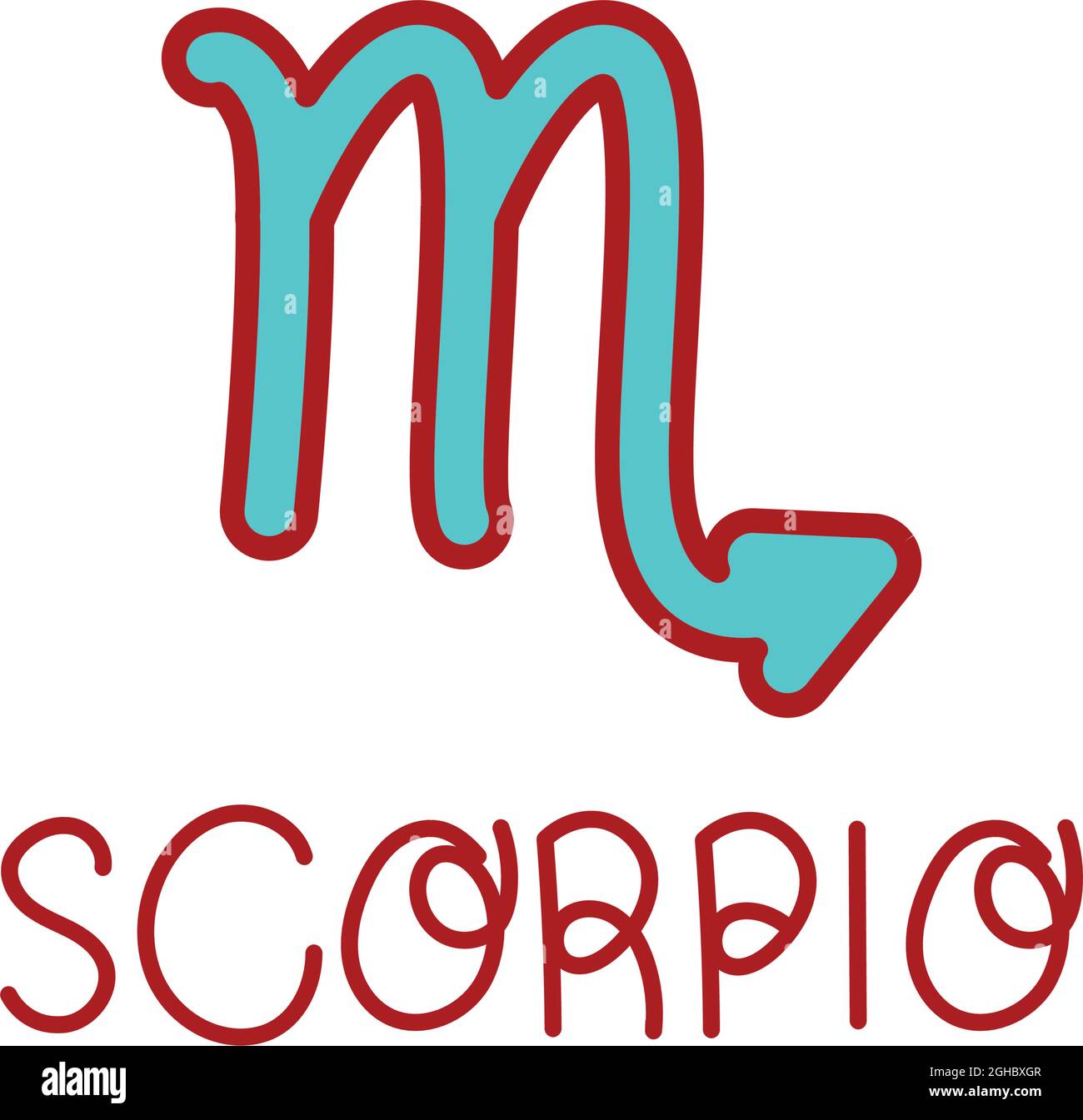 scorpio symbol illustration Stock Vector Image & Art - Alamy