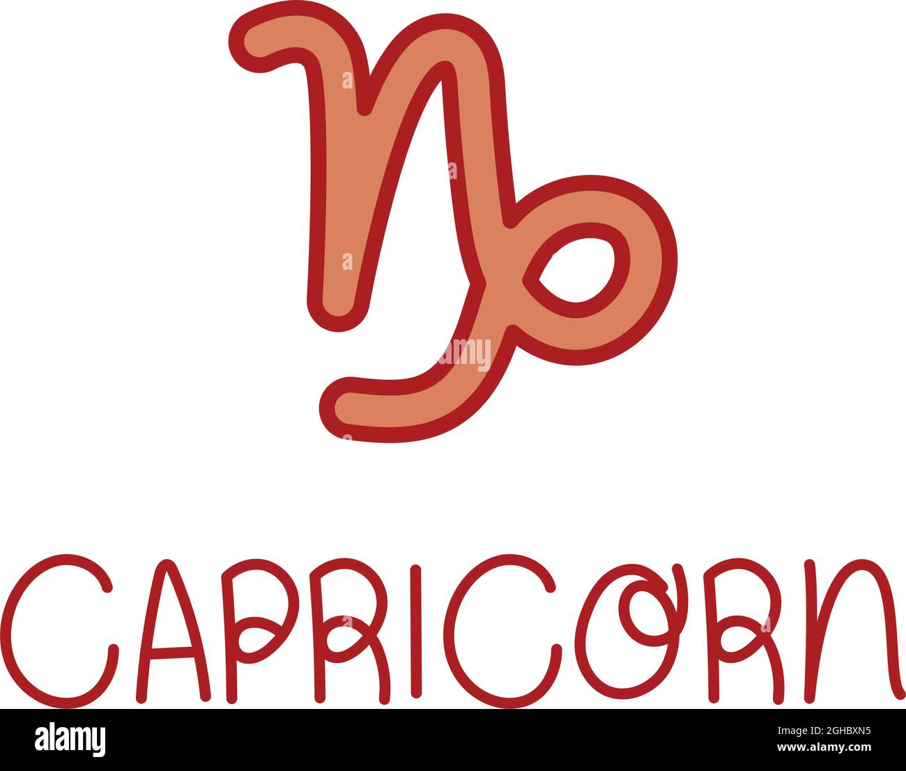 capricorn symbol illustration Stock Vector Image & Art - Alamy