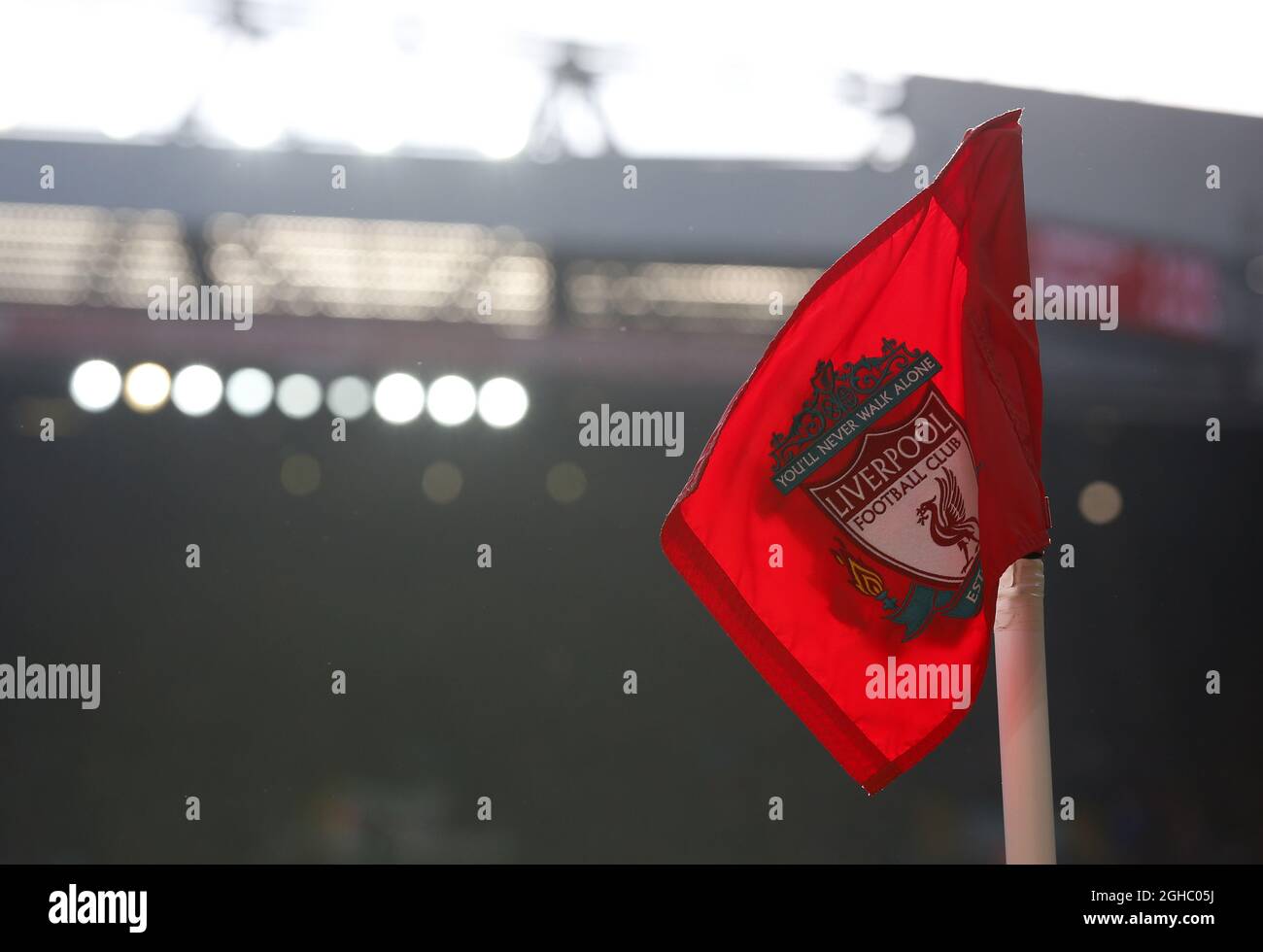 The corner flag anfield hi-res stock photography and images - Alamy