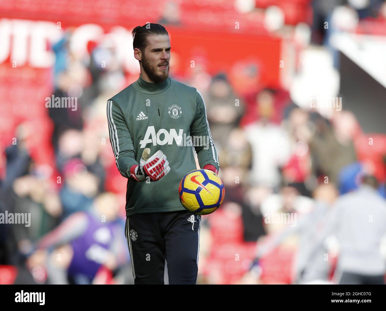 David De Gea of Manchester United during the premier league match at ...