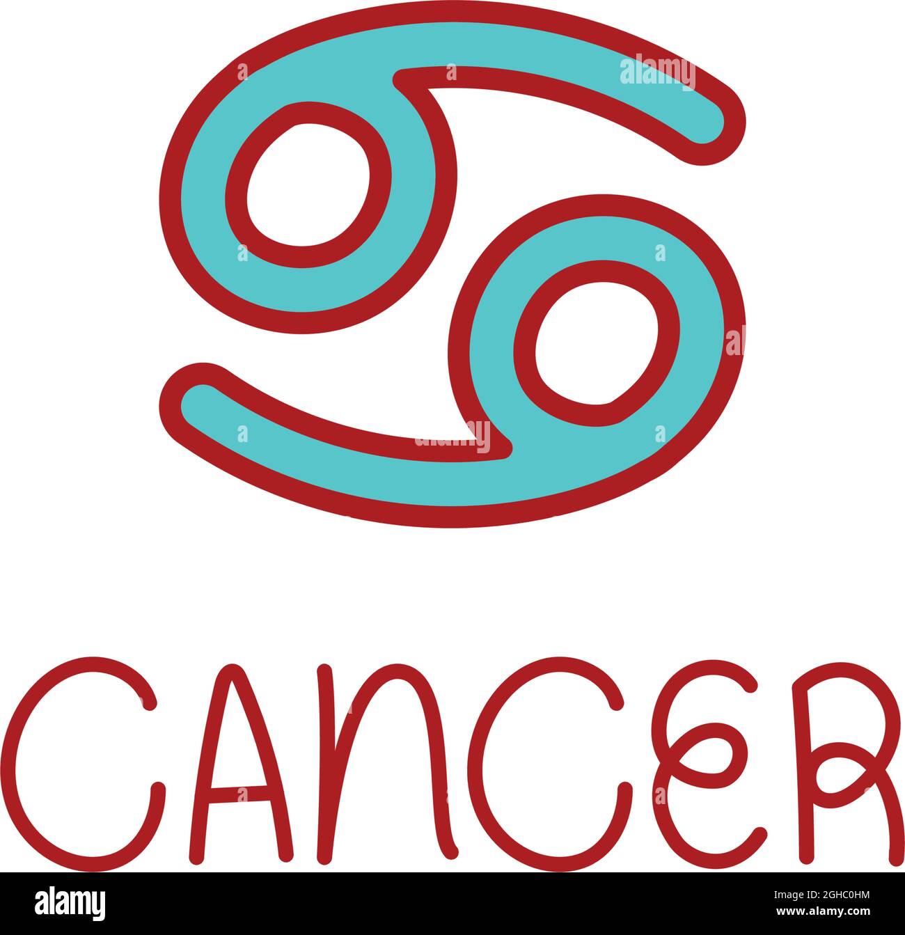 cancer sign symbol illustration Stock Vector Image & Art - Alamy