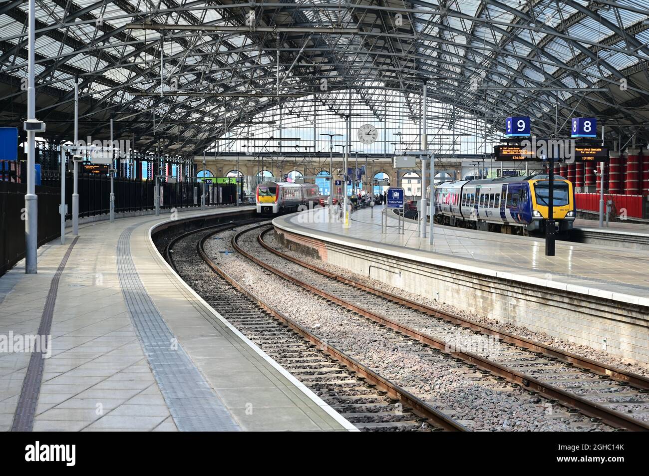 Inside Liverpool Lime Street station on 12 Sept 2021 Stock Photo - Alamy
