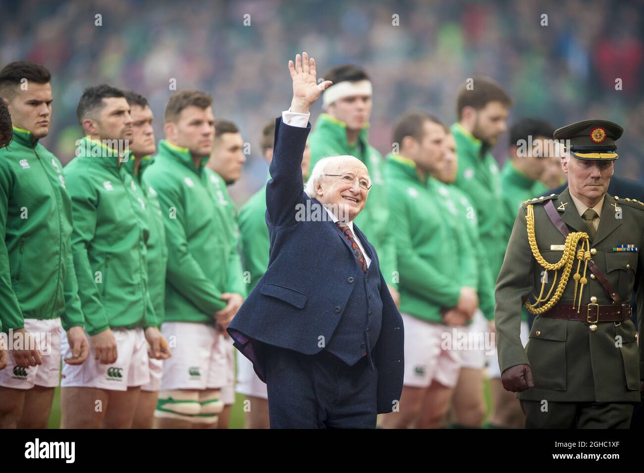 Michael d higgins rugby hi-res stock photography and images - Alamy