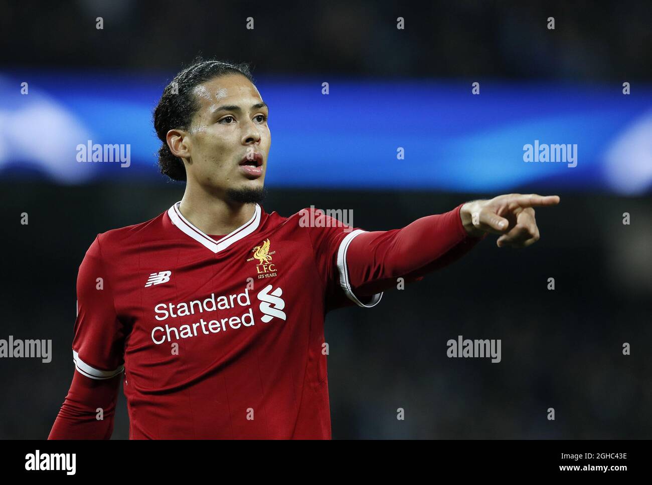 Liverpool's Virgil Van Dijk in action during the Champions League ...