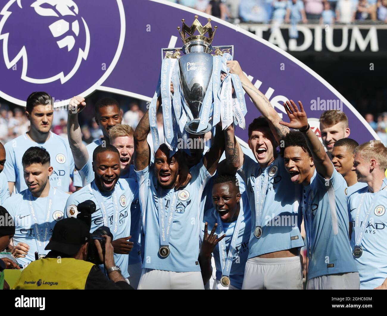 Fabian delph premier league trophy hi-res stock photography and images ...