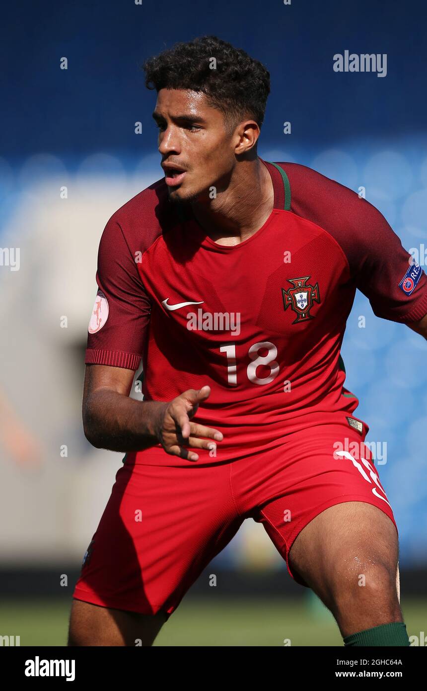 Rodrigo Fernandes of Portugal in action during the group stage match at ...