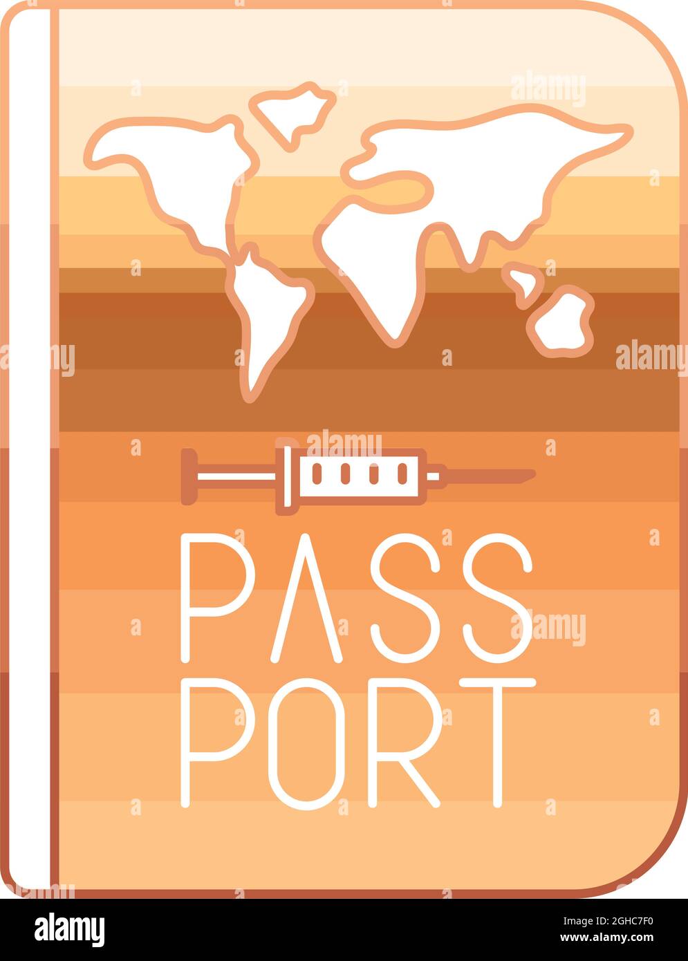 golden medical passport illustration Stock Vector Image & Art - Alamy