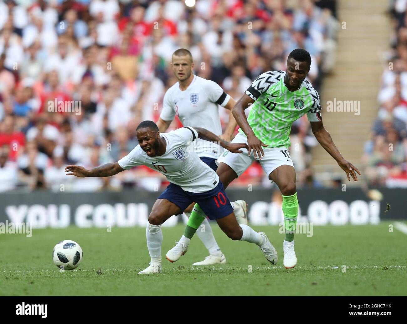 John sterling the international friendly at wembley stadium hi-res ...