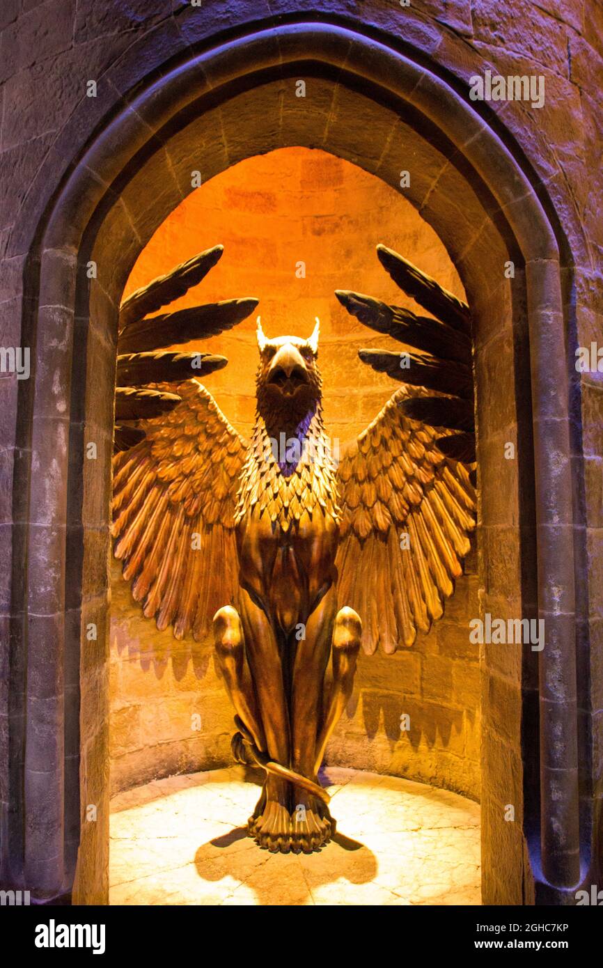 Entrance to Dumbledor's office - Harry Potter Stock Photo - Alamy