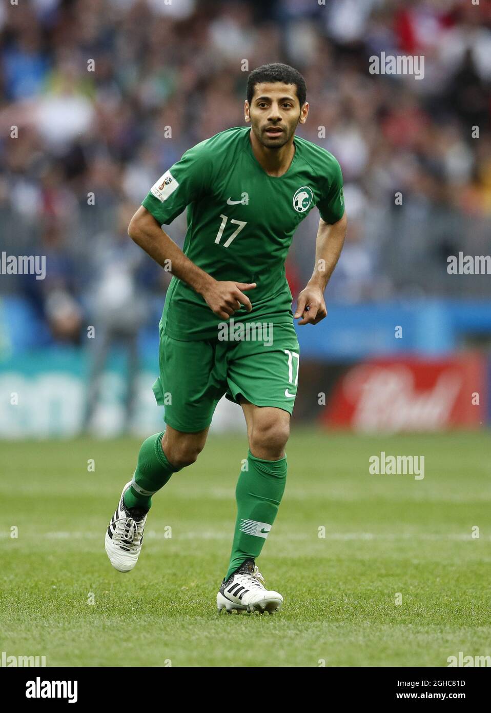 Saudi Arabia's Taiseer Aljassam in action during the FIFA World Cup ...